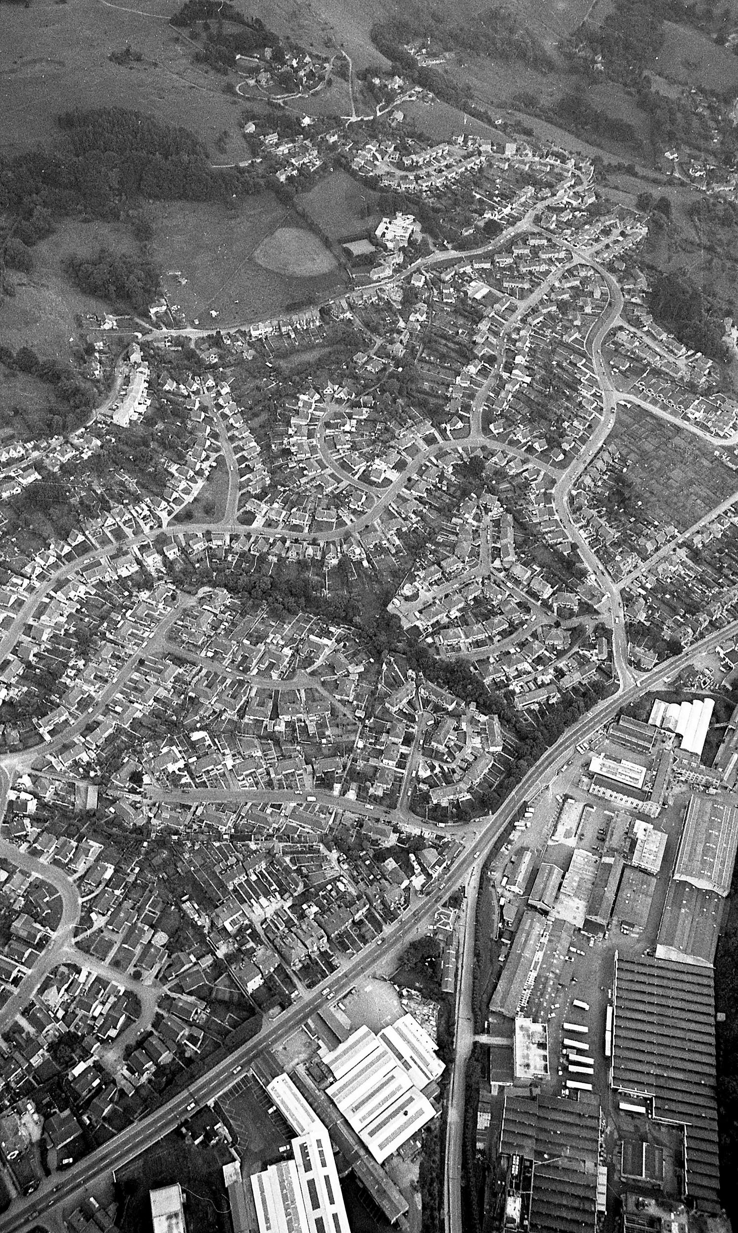 A glimpse of Stroud from above: 1990 | Stroud Times
