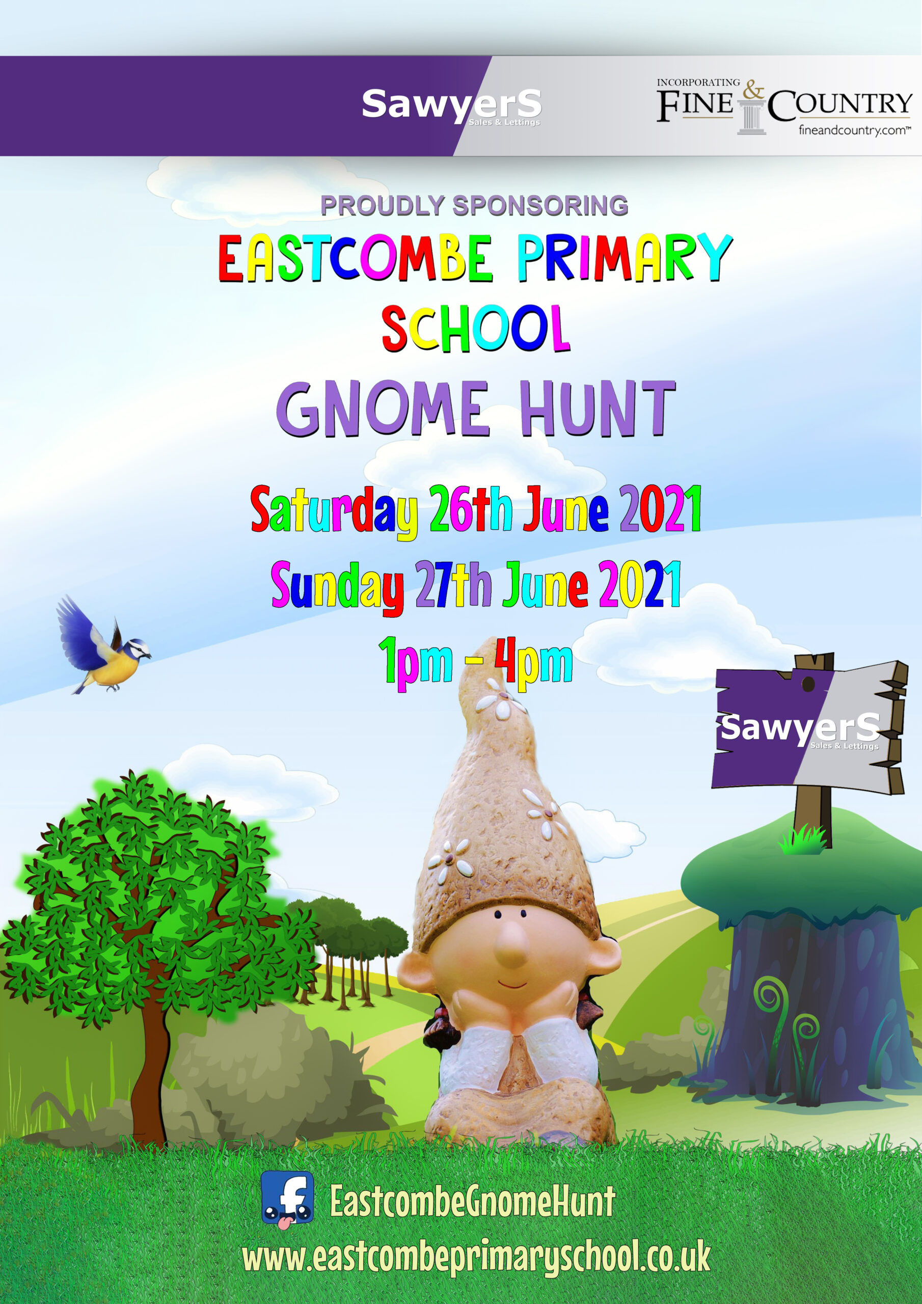 Go on a gnome hunt at Eastcombe School - sponsored by Sawyers Estate ...