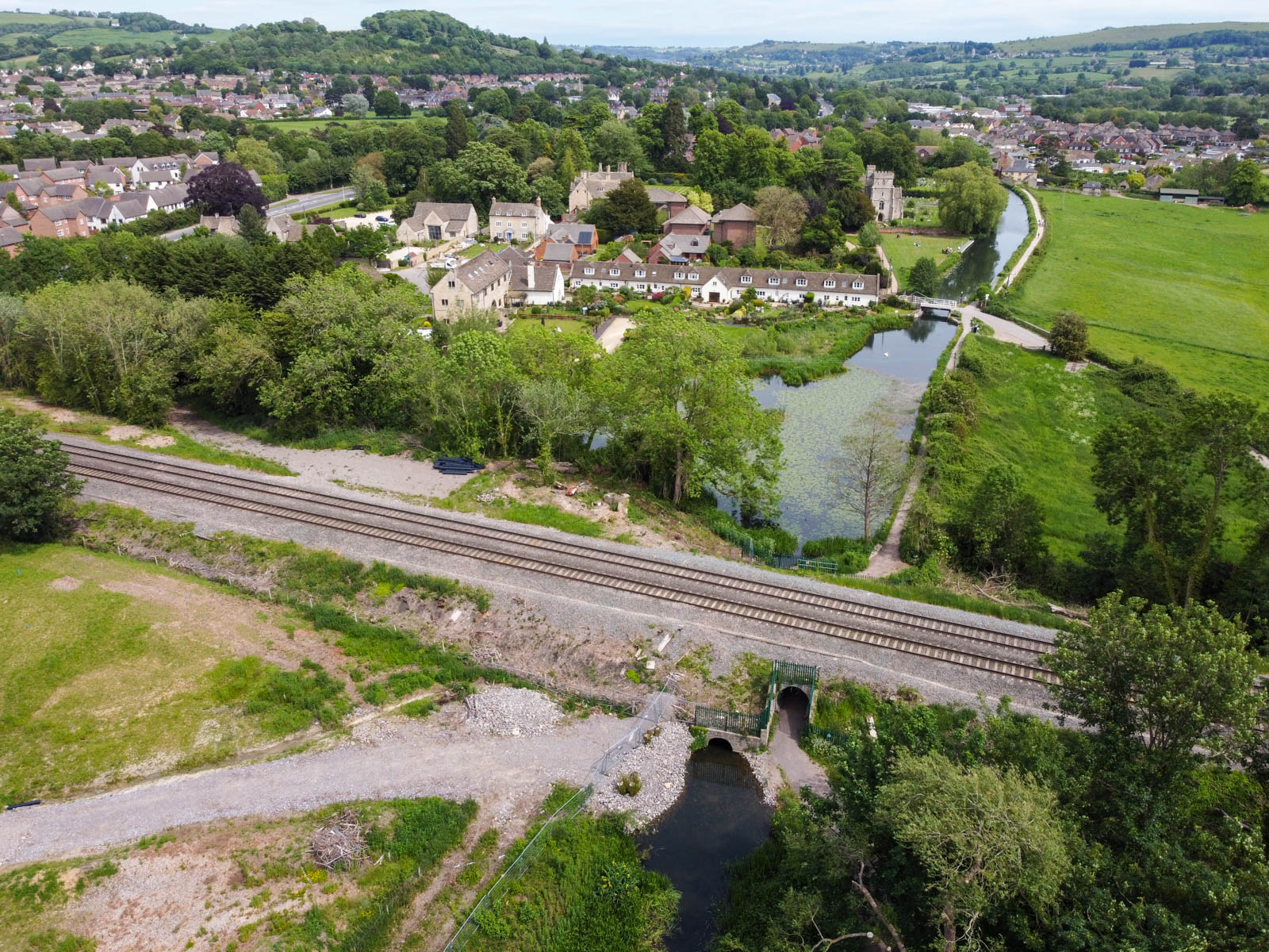 A bird's-eye view of The Ocean and new rail bridge | Stroud Times