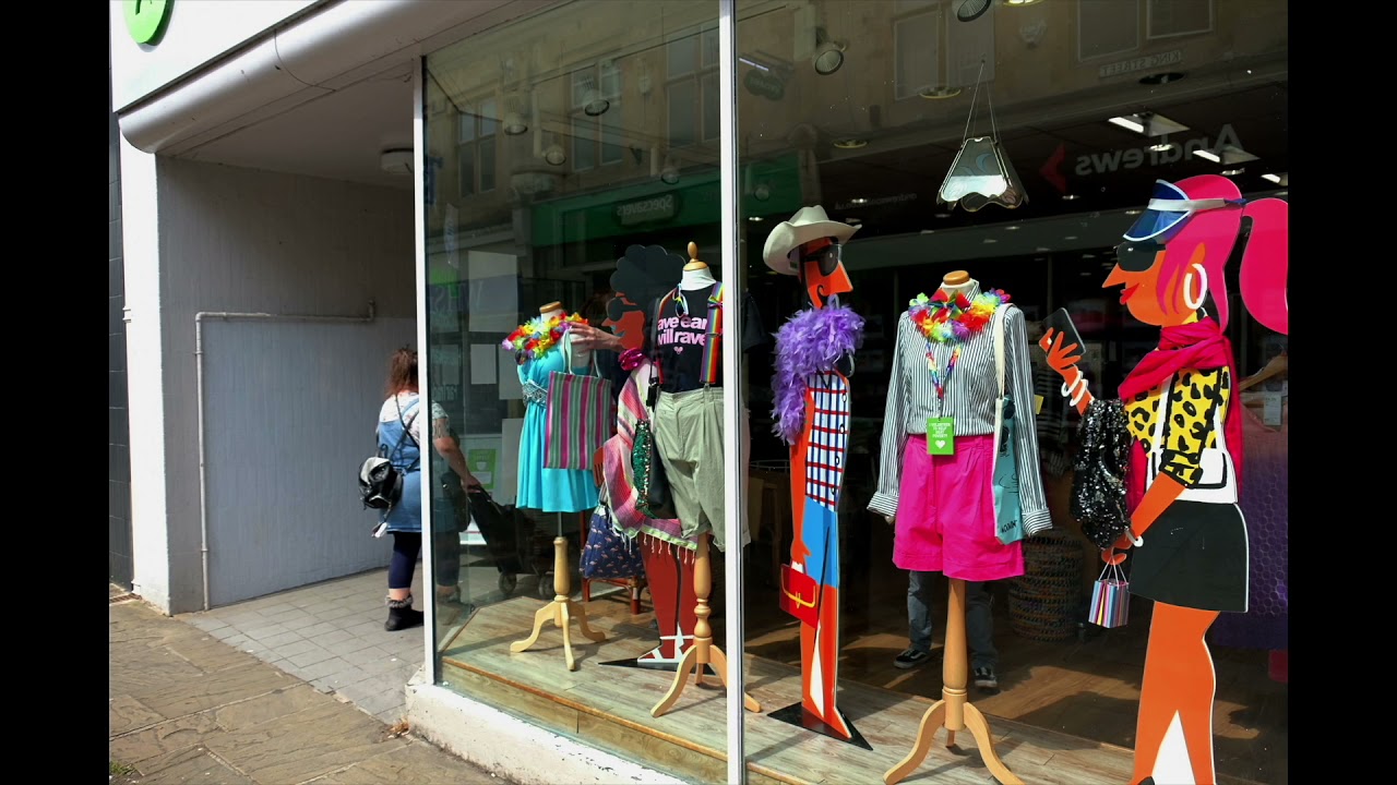 Stroud Oxfam Shop gets ready for Pride 2021 | Stroud Times