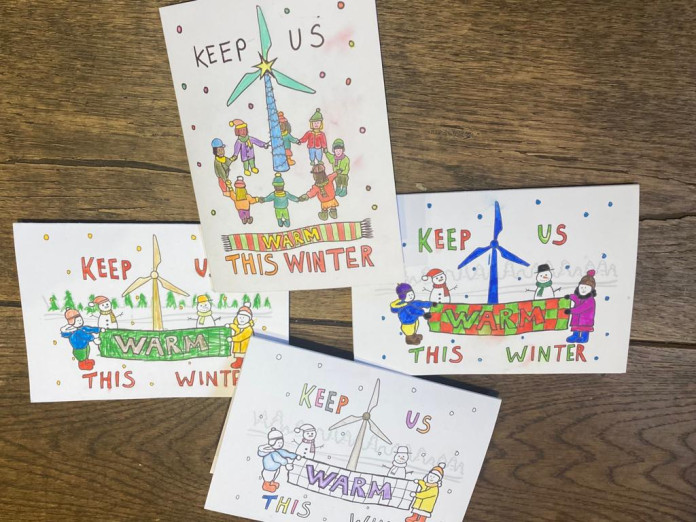 Children deliver Christmas cards to Stroud MP to shine a light on fuel ...